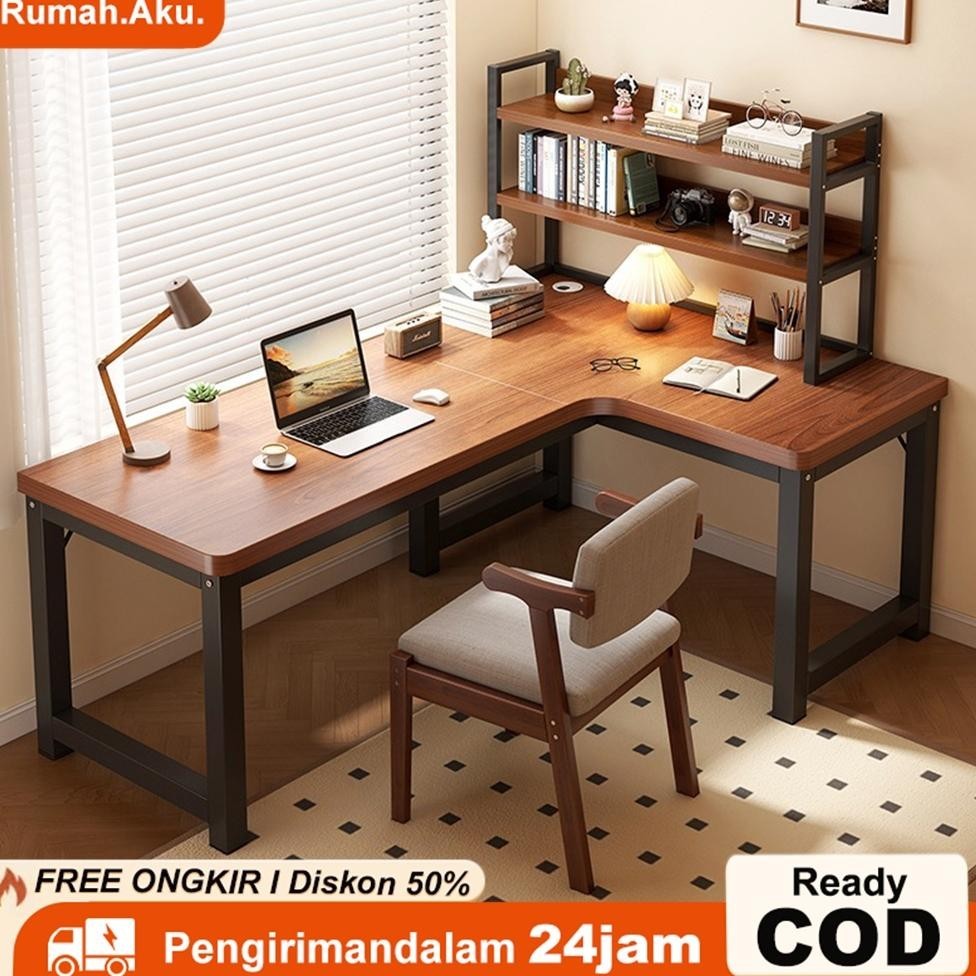 Jual Meja L Meja Kantor Meja komputer Meja kerja besi Serbaguna Meja Pc ...