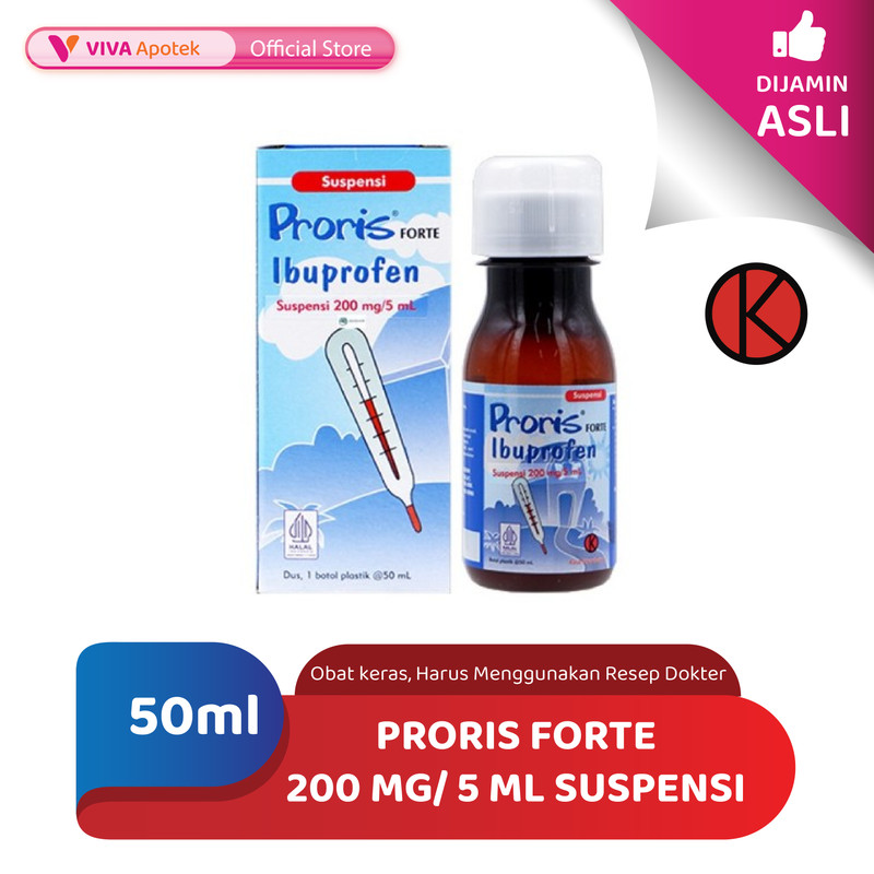 Jual Proris Forte Suspensi untuk Mengatasi Nyeri dan Demam (50 ml ...