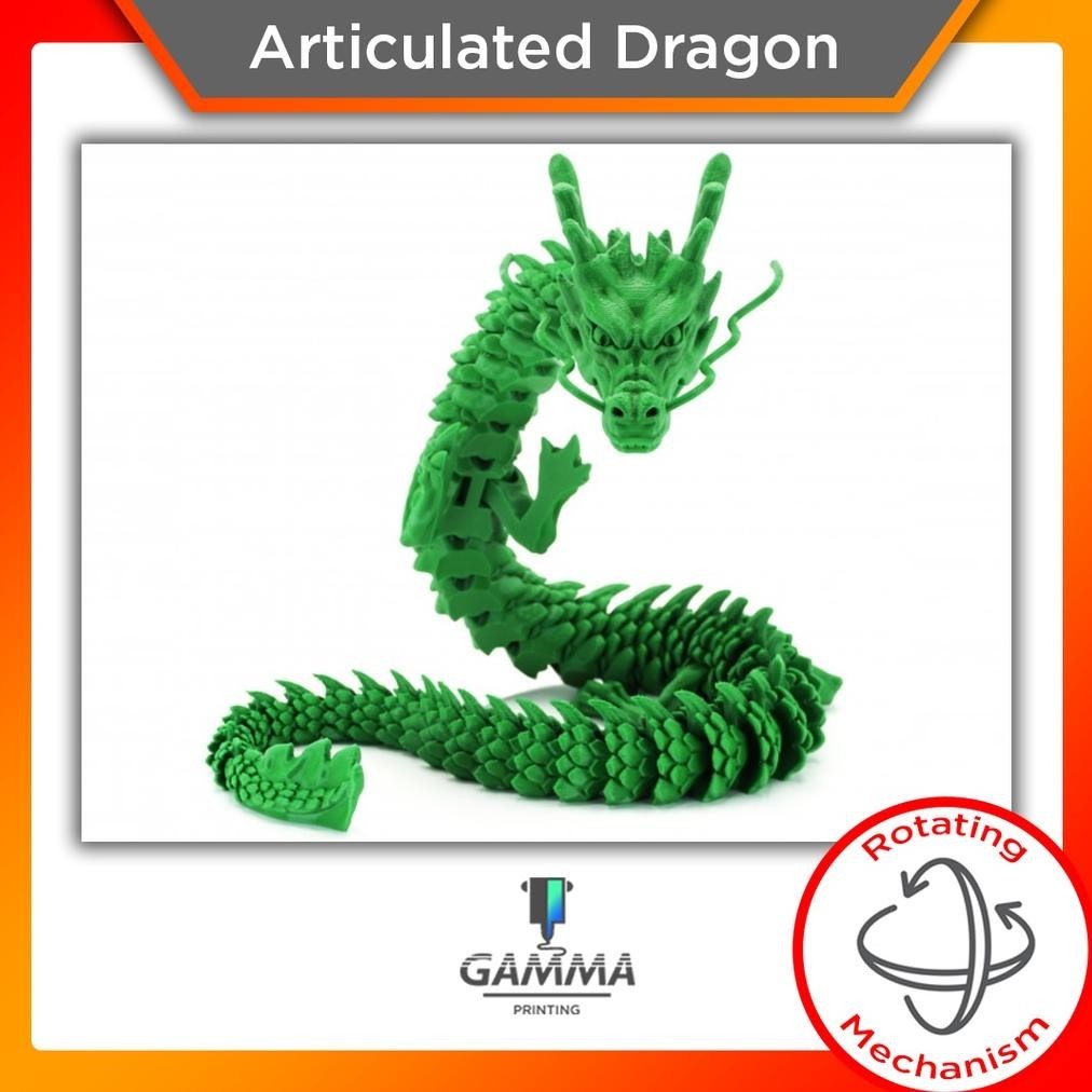 Jual Articulated Dragon Toy - Mainan Anak Naga Fleksibel Flexible ...