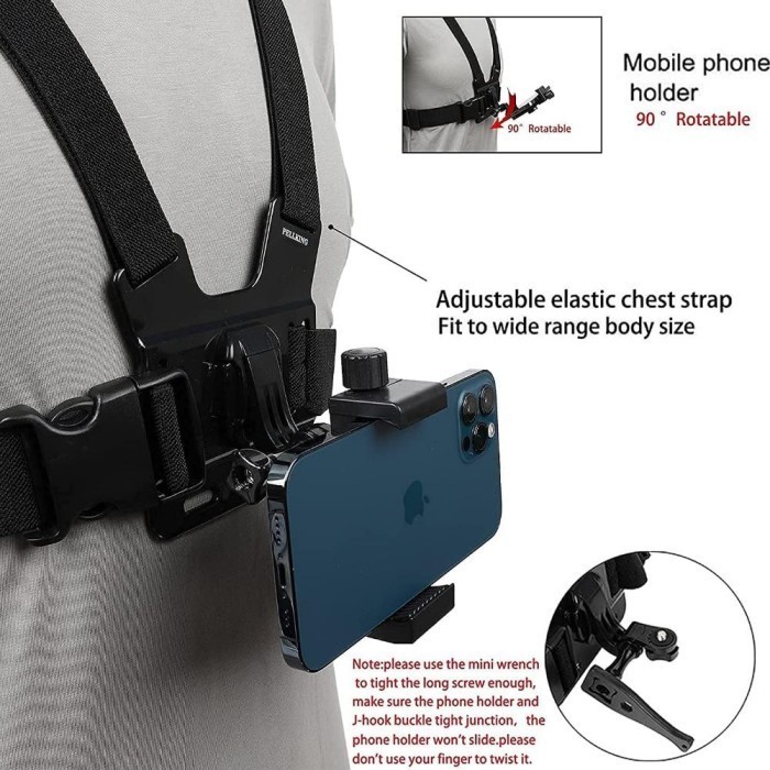 Jual Chest Strap Handphone Set Mount Belt Strap Dada Smartphone ...