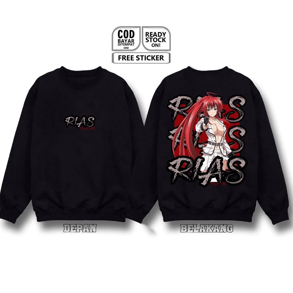 Jual nl-8 SWEATER RIAS GREMORY HIGH SCHOOL DXD WAIFU ANIME MANGA RUNEAS ...