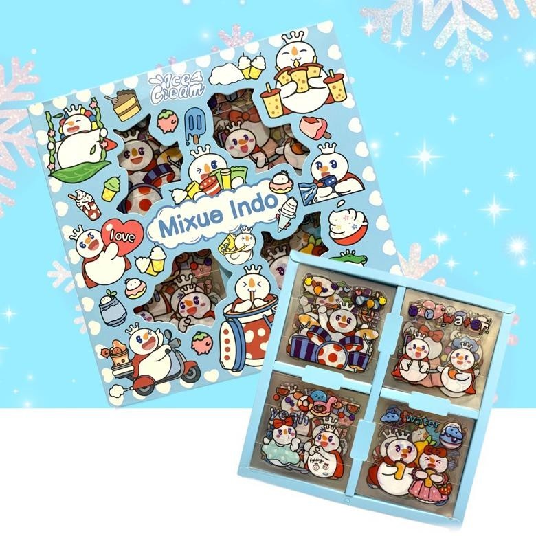 Jual STIKER MIXUI SNOW KING ISI 100 LEMBAR/STICKER MIXUI READY STOCK ...