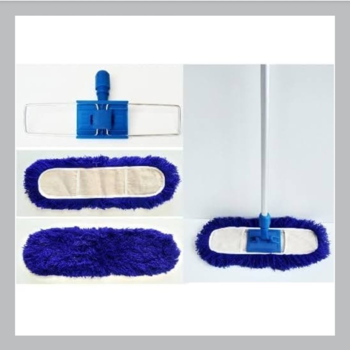 Jual Lobby Duster 60 Cm Komplit Lobby Duster Biru Gagang Panjang Kain ...