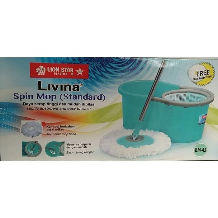 Jual Spin Mop Livina Standard Merk Lion Star / Pel Praktis Lion Star ...