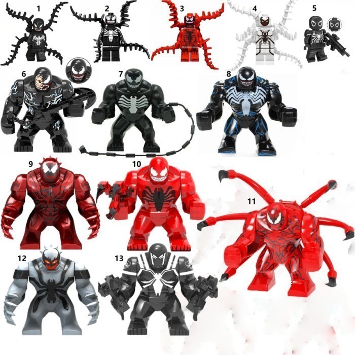 Jual Marvel Spiderman Agent Venom Carnage Riot Eddie Brock Minifigure ...