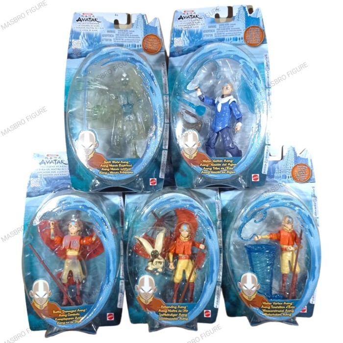 Jual Action Figure Mattel Avatar Aang Zuko Roku Avatar The Legend Of ...