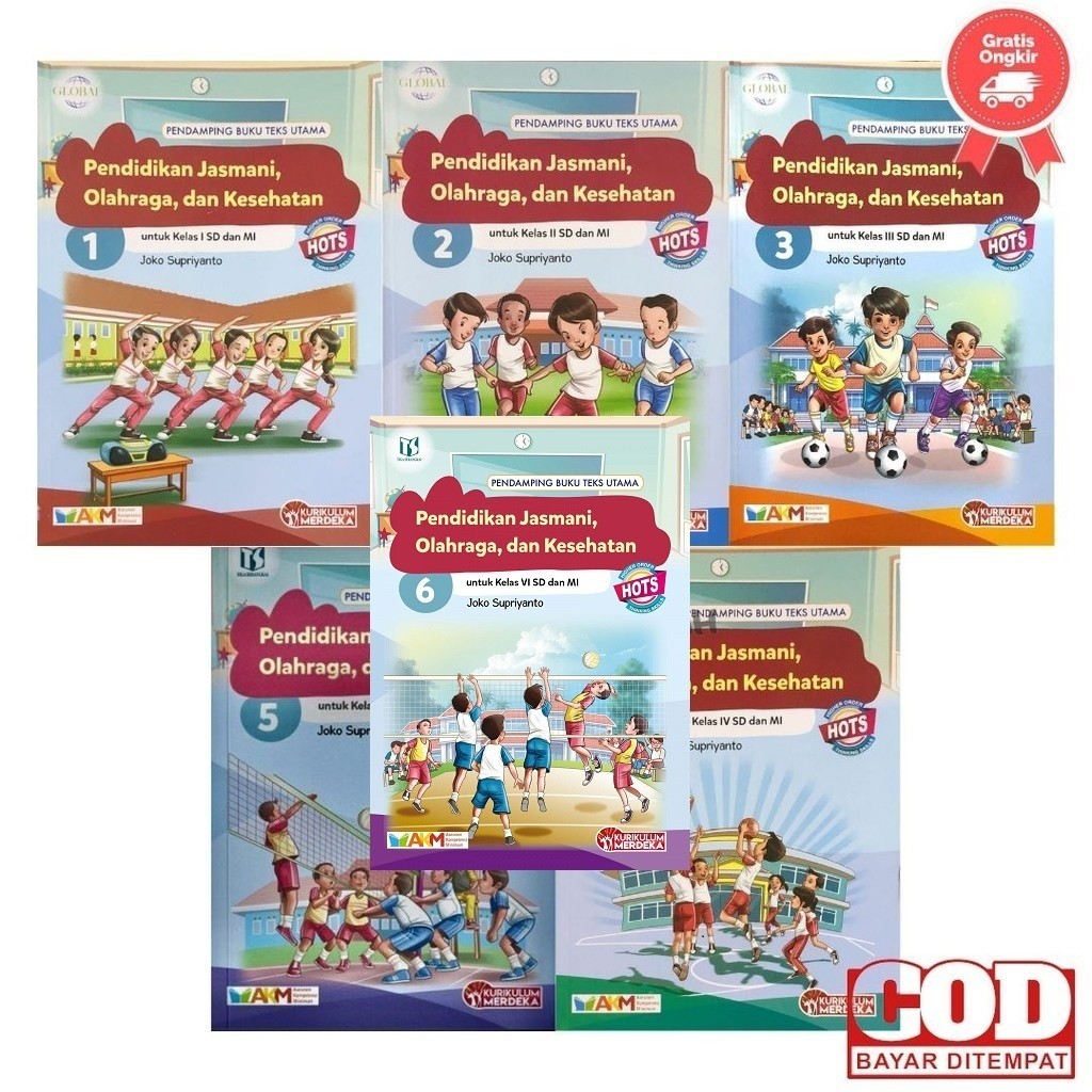 Jual Buku PJOK SD / Pjok Kelas 1 2 3 4 5 6 SD / Kurikulum Merdeka / Pendidikan Jasmani ,Olah ...