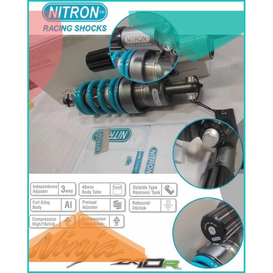 Jual SHOCK NITRON NTR-Race Pro Shock KAWASAKI Ninja ZX10R (ORIGINAL ...