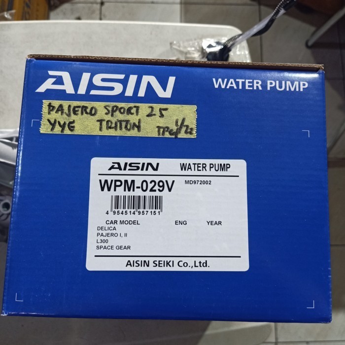 Jual Produk Asli Aisin Water Pump Ori Wpm-029V Mitsubishi Pajero Sport 2.5Cc, Triton Berkualitas ...