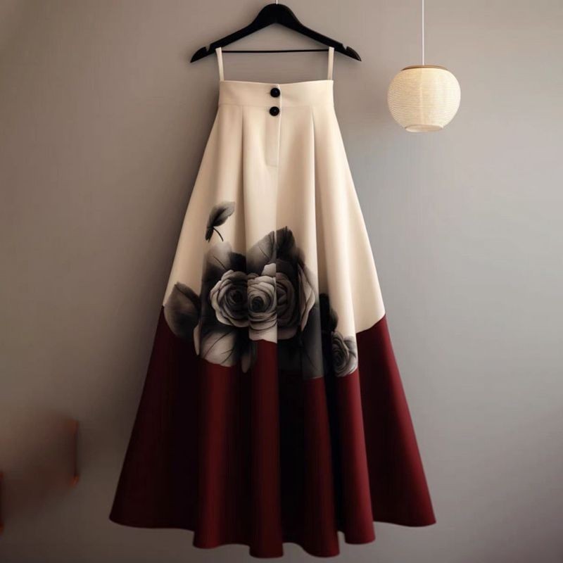 Jual Rok Lipit Pinggang Tinggi, Rok Lipit Pinggang Tinggi, Motif Baru ...