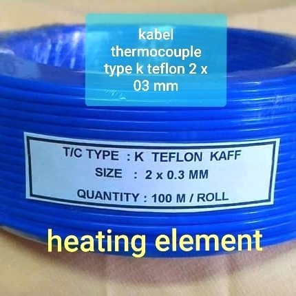 Jual kabel thermocouple type k teflon 2 x 0,3 mm | Shopee Indonesia