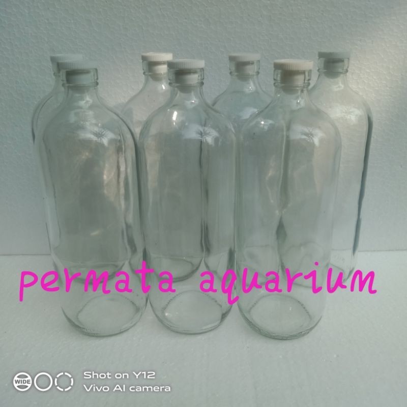 Jual botol bensin kaca 1 liter botol bensin botol jamu botol jamu kaca ...