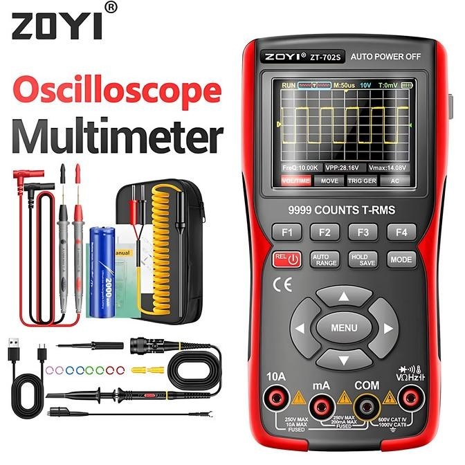 Jual ZOYI ZT-702S Digital Oscilloscope Multimeter 48M/S 10MHZ PC Waveform | Shopee Indonesia