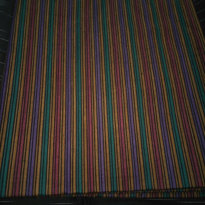 Jual Bahan Kain Tenun Lurik Atbm Garis Kecil Pelangi | Shopee Indonesia
