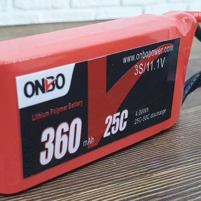 Jual Lipo Battery 3s 11.1v 360mah 25-50c Onbo Power | Shopee Indonesia