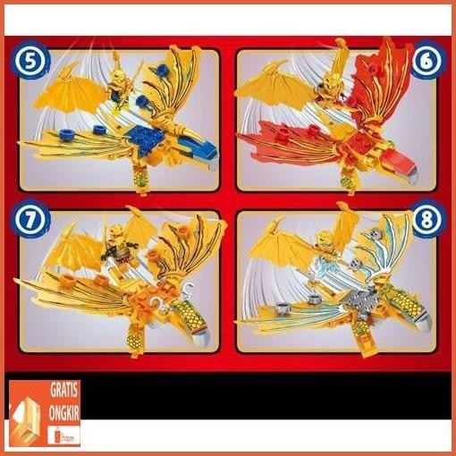 Jual Original Mainan Bricks Ninjago Sayap + Naga 1 Set 8 Model Bisa Di ...