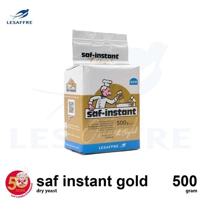 Jual SAF INSTANT GOLD Dry Yeast, Ragi Kering Instant per 500 gr ...