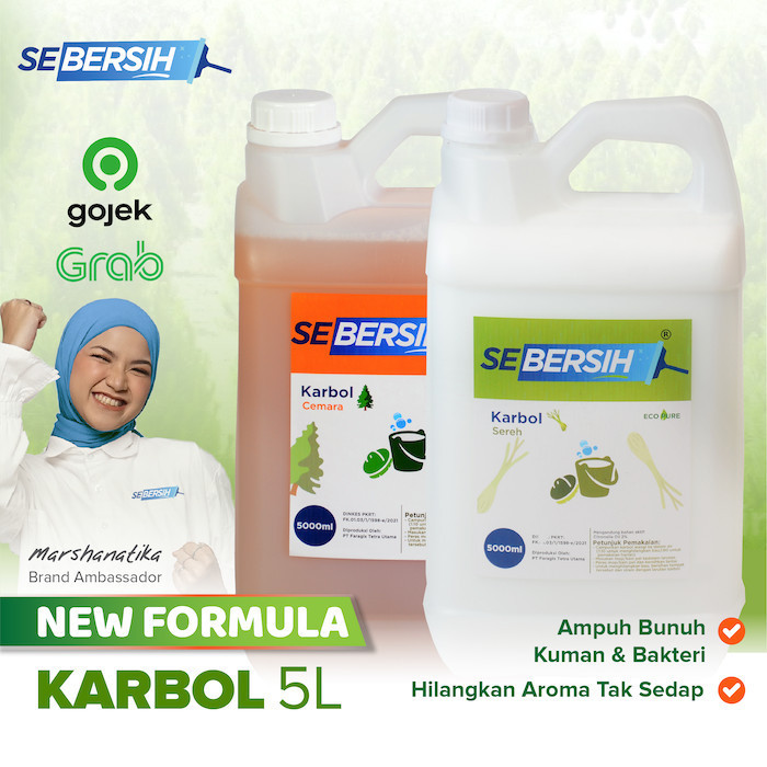 Jual Sebersih - Karbol Sabun Pel Lantai Kamar Mandi 5 Liter Galon ...