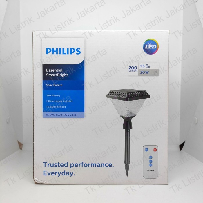 Jual Lampu Sorot Taman Kotak Philips BGC010 LED2 Smartbright Solar S Spike | Shopee Indonesia