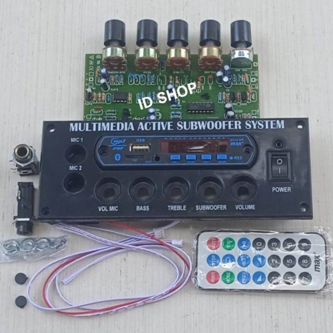 Jual Panel Speaker Active+Tone Control SUBWOOFER+Kit Modul Mp3 ...
