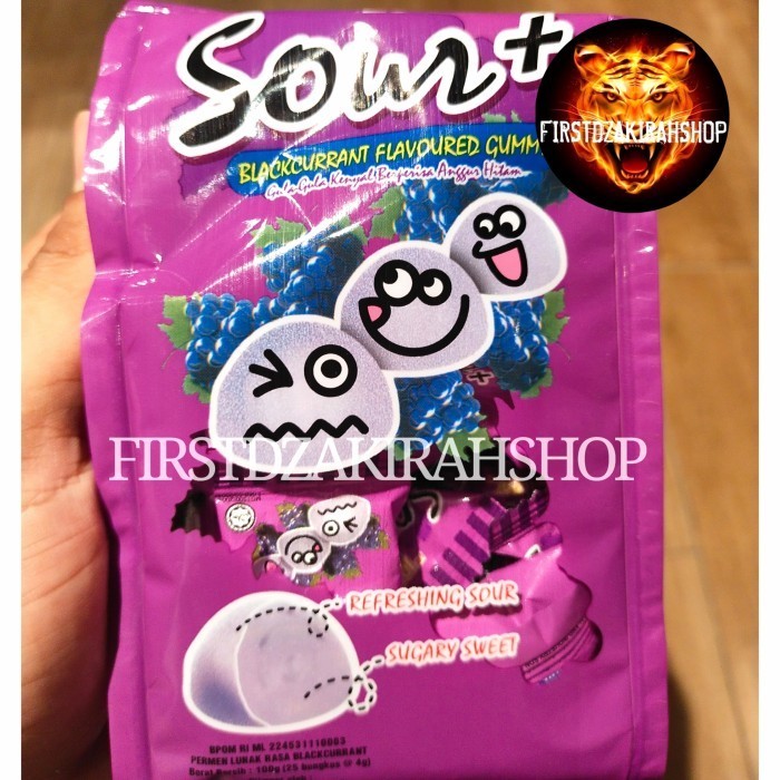 Jual Permen Sour + Blacurrant Gummy Candy 100Gr | Shopee Indonesia