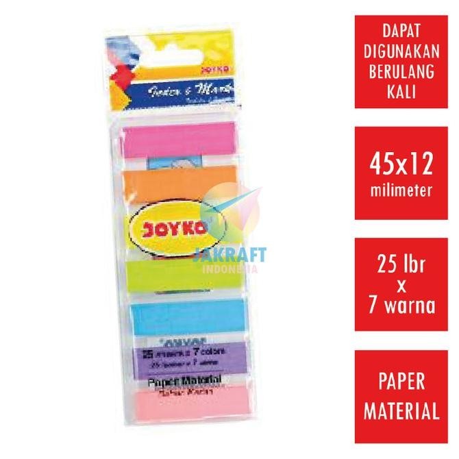 Jual Memo Tempel Index Mark JOYKO IM-32 Sticky Note Isi 175 (4.5 x 1.1 ...