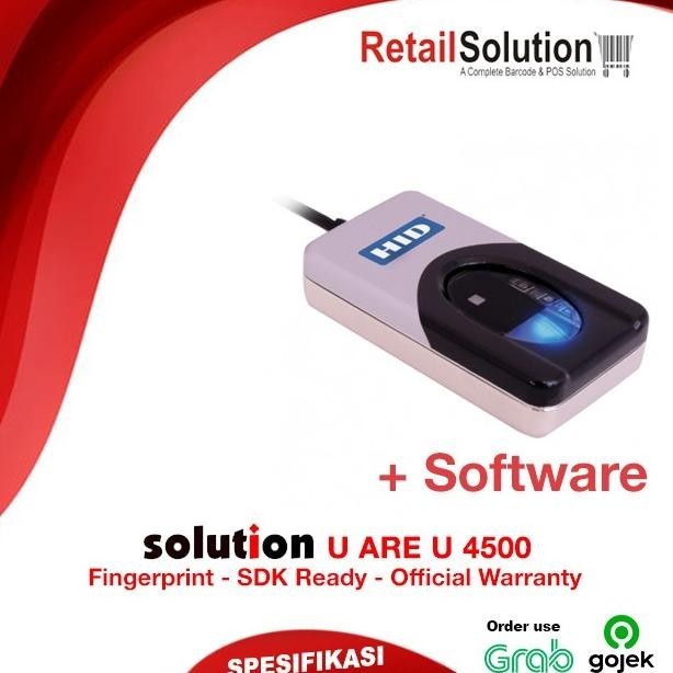Jual Mesin Sidik Jari Fingerprint Usb - Solution U Are U 4500 + Software | Shopee Indonesia