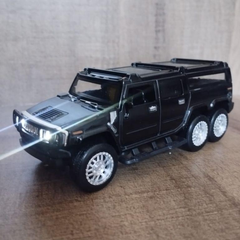 Jual 6.6 Die Cast Miniatur Mobil Hummer 6X6 Nyala Lampu Sound Engine ...