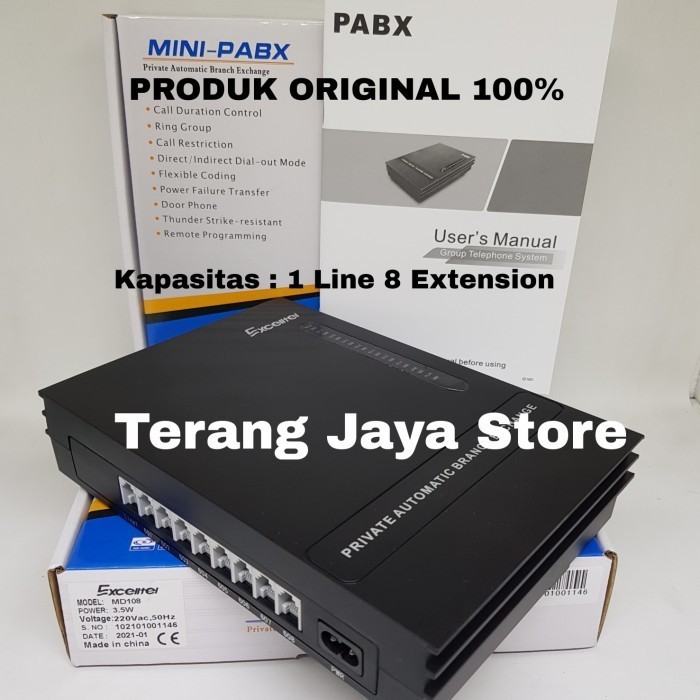 Jual Pabx Excelltel Md108 Mini Pabx Excelltel Md108 Pabx 1 Line 8 ...