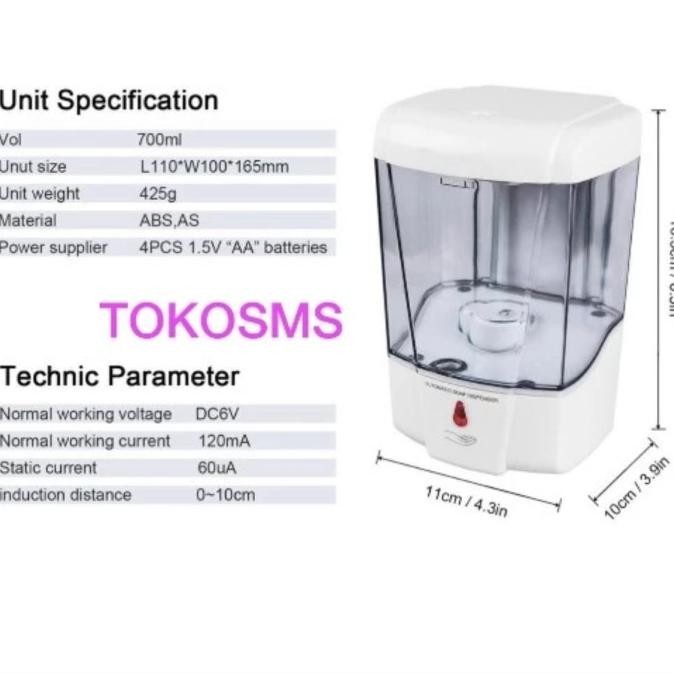 Jual hand soap dispenser sensor otomatis tempat sabun cair automatic ...