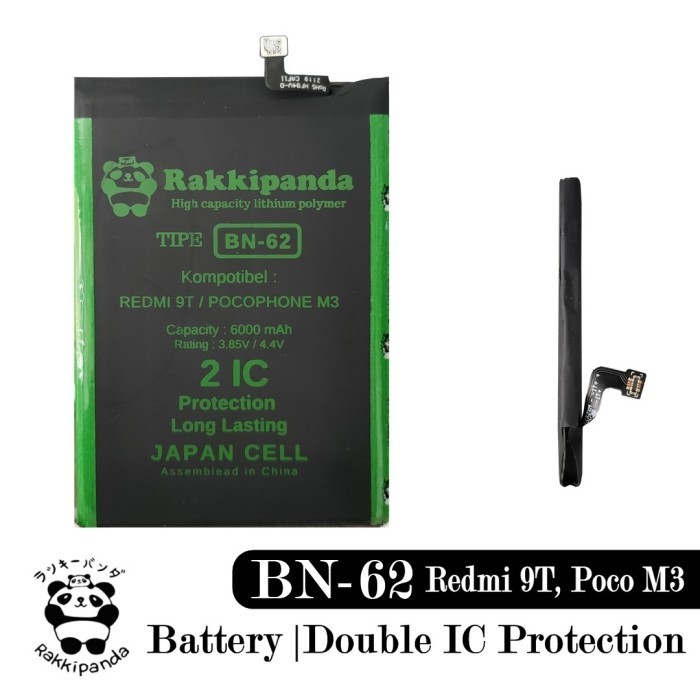Jual Baterai Xiaomi Redmi 9T Poco M3 Bn-62 Double Ic Protection ...