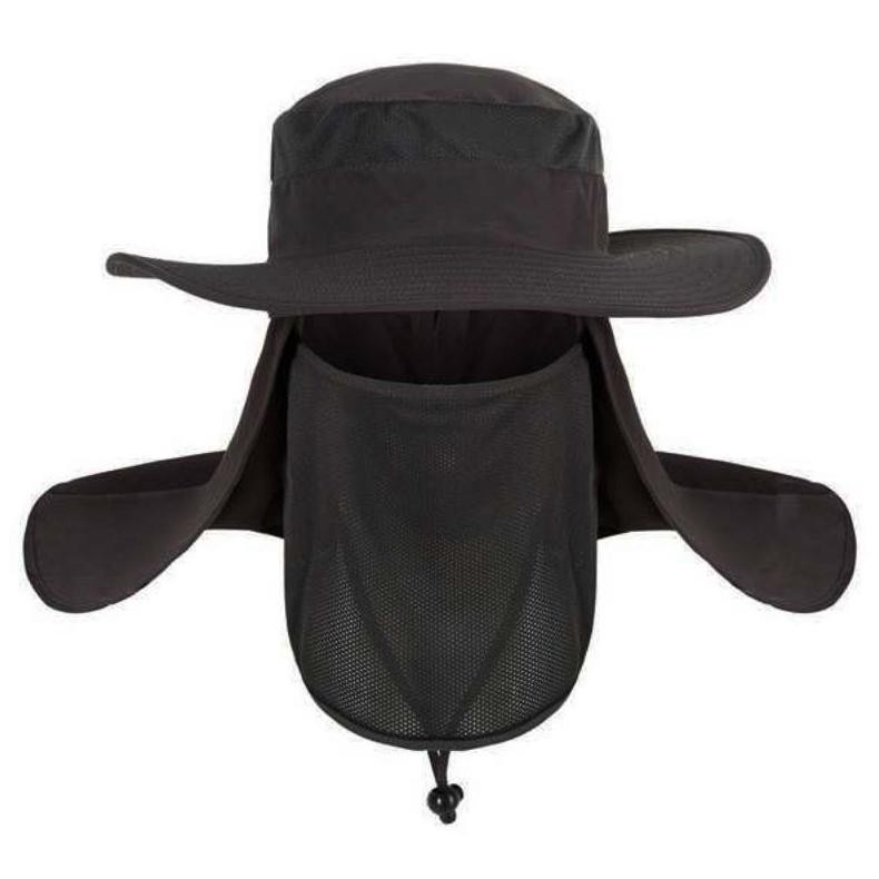 Jual bas-12 Topi Rimba Pria Outdoor Hiking Gunung Mancing dengan Sarung ...