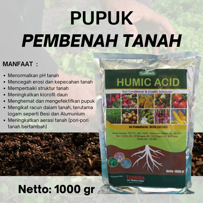 Jual Asam Humat 1 kg ( Humic Acid ) pertanian untuk tanaman cabe, anggur | Shopee Indonesia