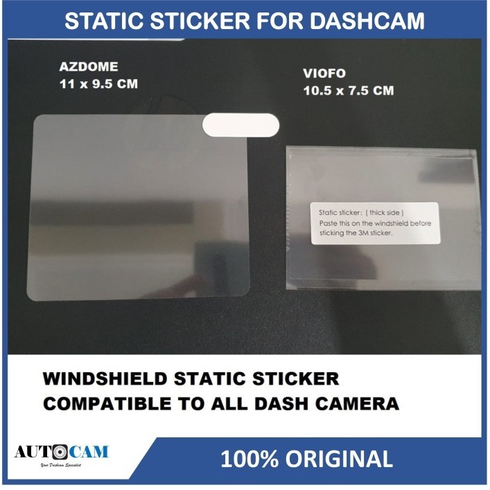 Jual STATIC STICKER ELECTROSTATIC STICKER FILM FOR DASH CAMERA | Shopee ...