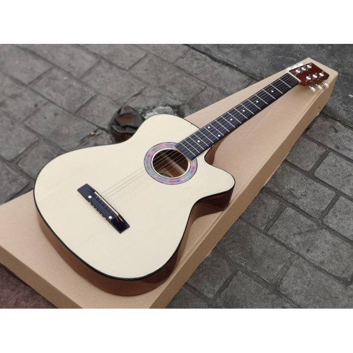 Jual Ami Gitar Murah Akustik Cutway Natural Bandung | Shopee Indonesia