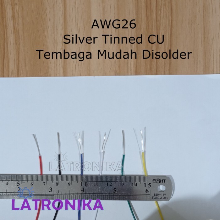 Jual Kabel Awg26 Silver Tinned Cu Per Meter 26Awg Cable Awg 26 Awg Per M | Shopee Indonesia