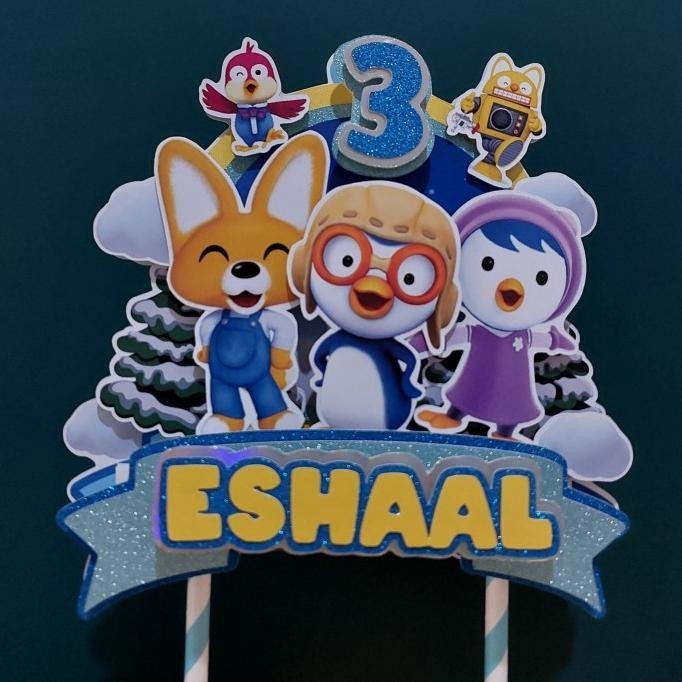 Jual Cake Topper 3D Pororo / Penguin | Shopee Indonesia