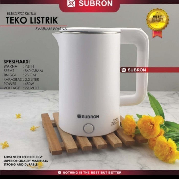 Jual BERGARANSI Kettle Subron Electric Teko Pemanas Air | Shopee Indonesia