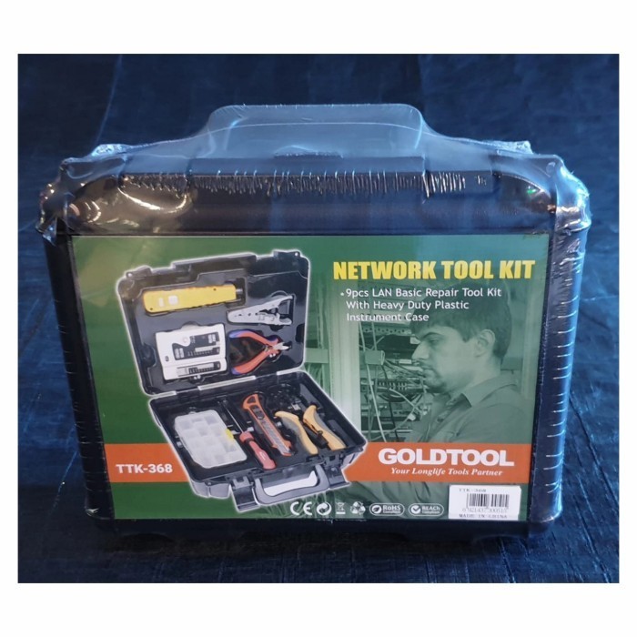 Jual Banyak Dicari Goldtool Ttk-368 Lan Basic Repair Tool Kit | Shopee ...