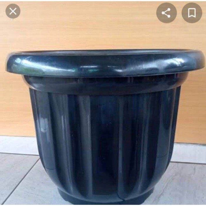 Jual Pot Hitam Eboni Ukuran 60 Cm/Pot Tanaman Gloria Ukuran 60 Cm ...