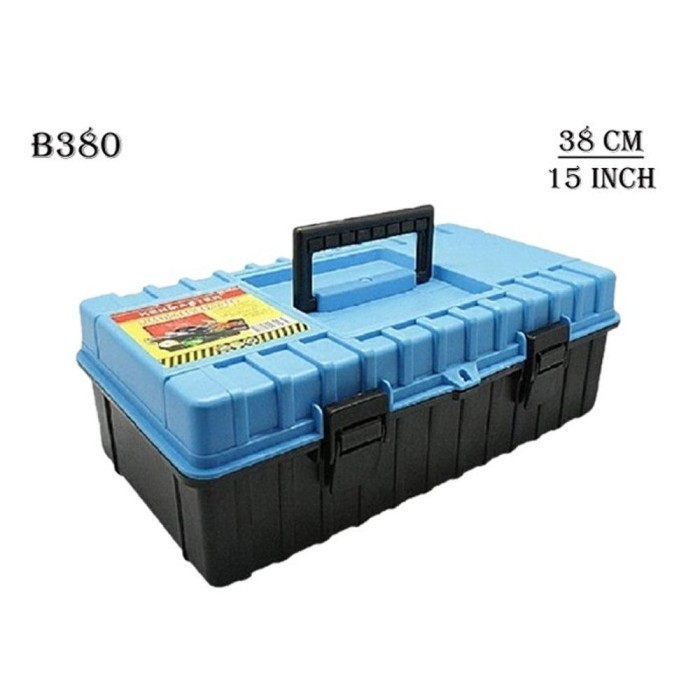 Jual KENMASTER tool box plastik 15 inch alat pertukangan toolbox ...