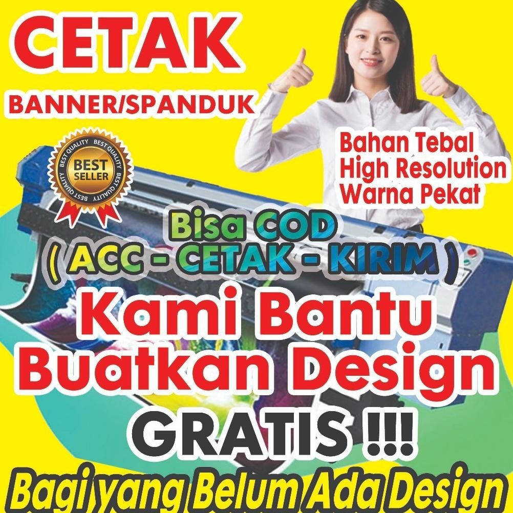 Jual DCF BANNER | SPANDUK | FREE DESIGN | BAHAN TEBAL | 1 HARI JADI ...