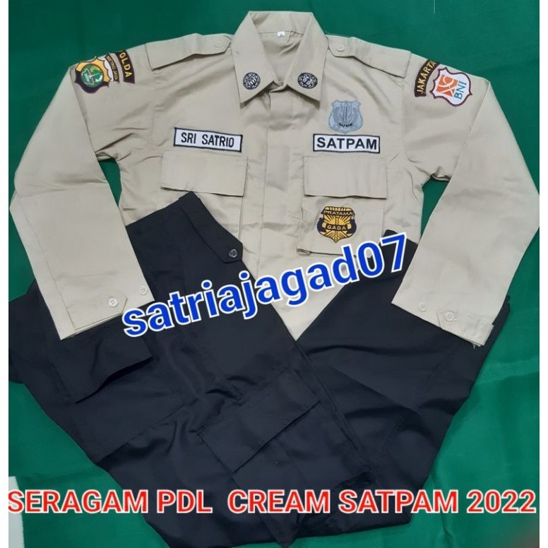 Jual Seragam Satpam SERAGAM CREAM PDL SATPAM,SERAGAM PDL CREAM SATPAM ...