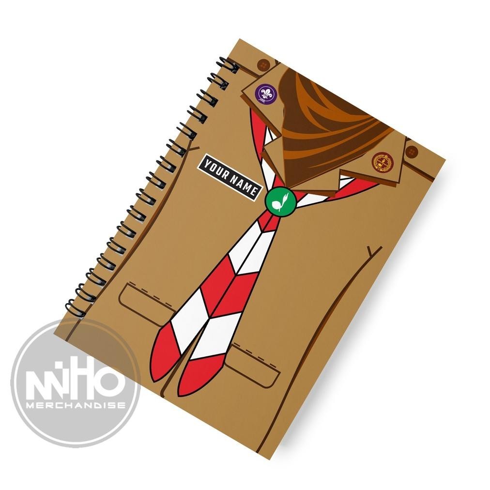 Jual NOTEBOOK CUSTOM PRAMUKA HIJAB KERTAS HVS / HARDCOVER / 60 LEMBAR ...