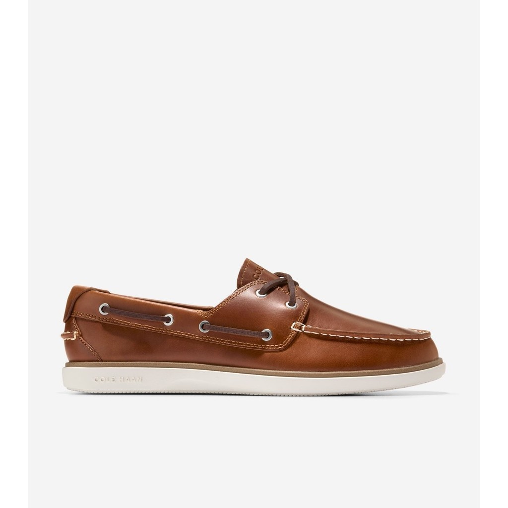 Jual Cole Haan Men Grandpro Windward Boat Shoe - Sepatu Pria (Coklat ...