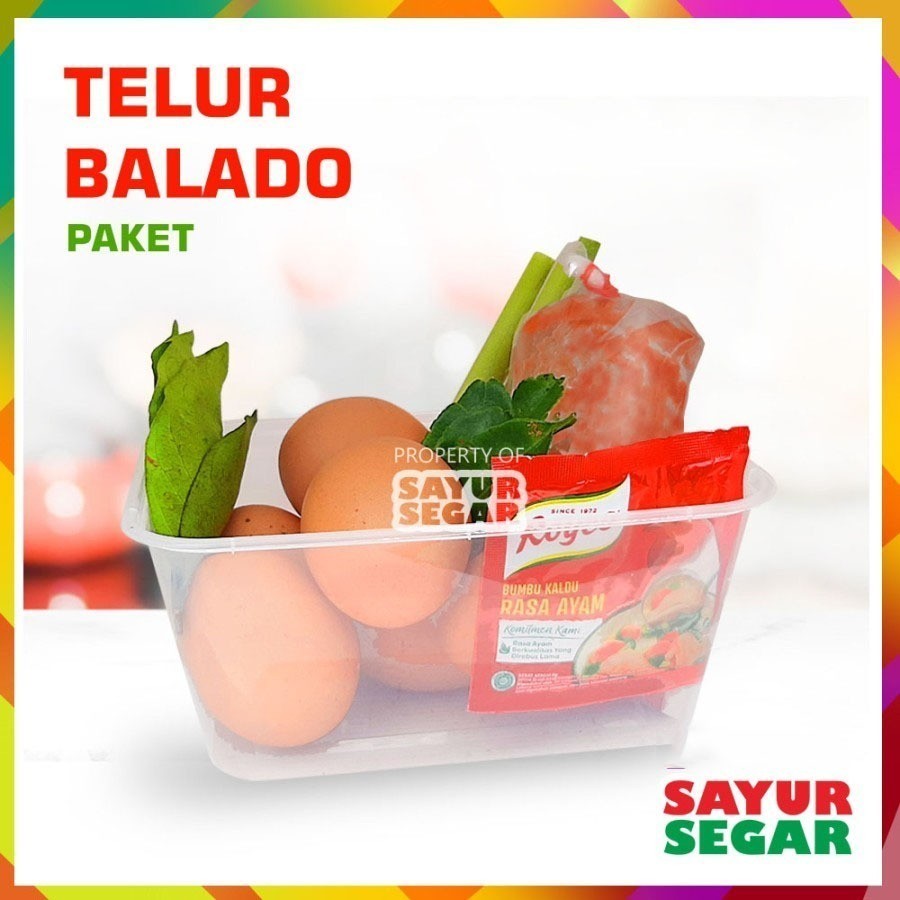 Jual Paket Telur Balado [1 Paket Sayur] Siap Masak - Ready to Cook ...