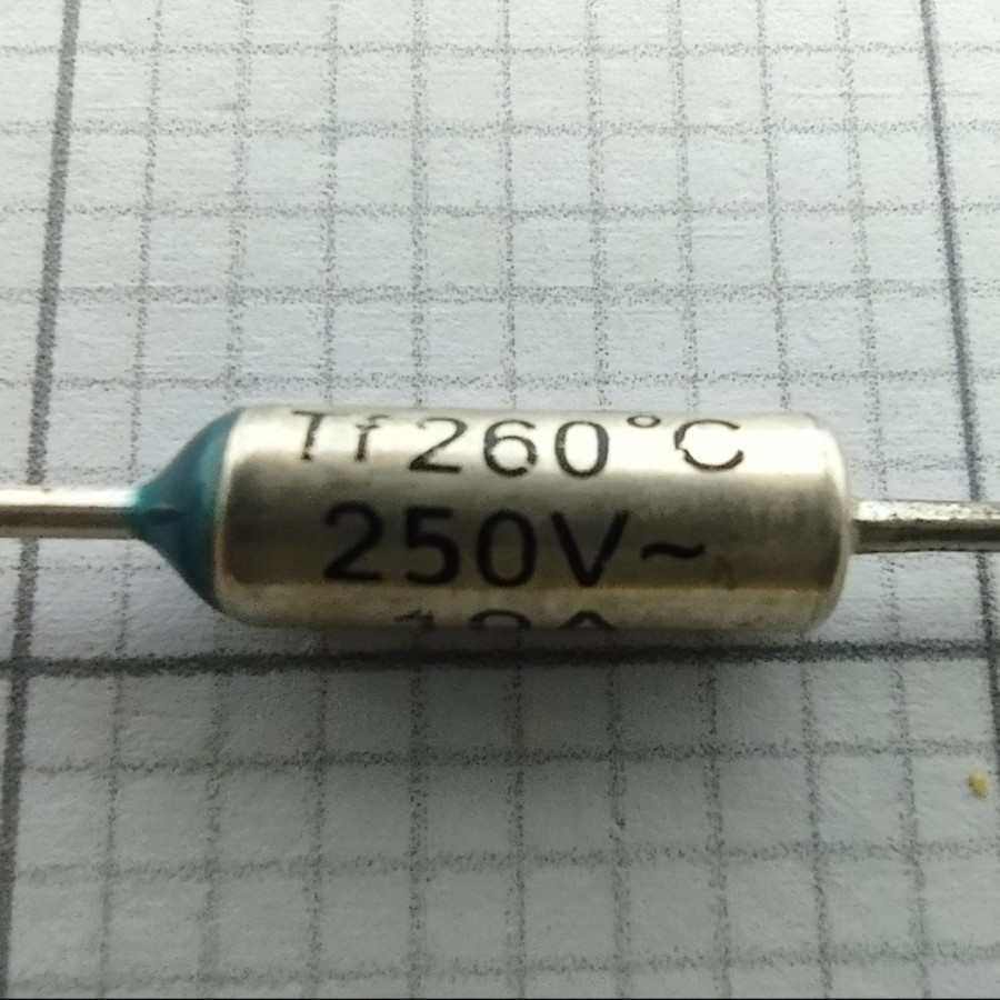 Jual Thermofuse 10a 250v / Thermal Fuse 260c 10a 250v / Thermofuse 250c ...