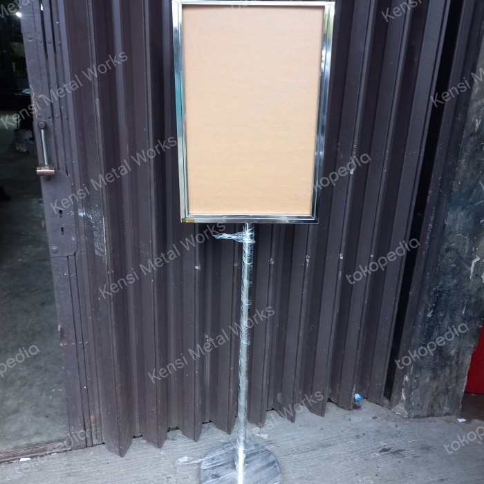 Jual SIGN STAND STAINLESS SIGNAGE STANDING SIGN FRAME DISPLAY A2 ...