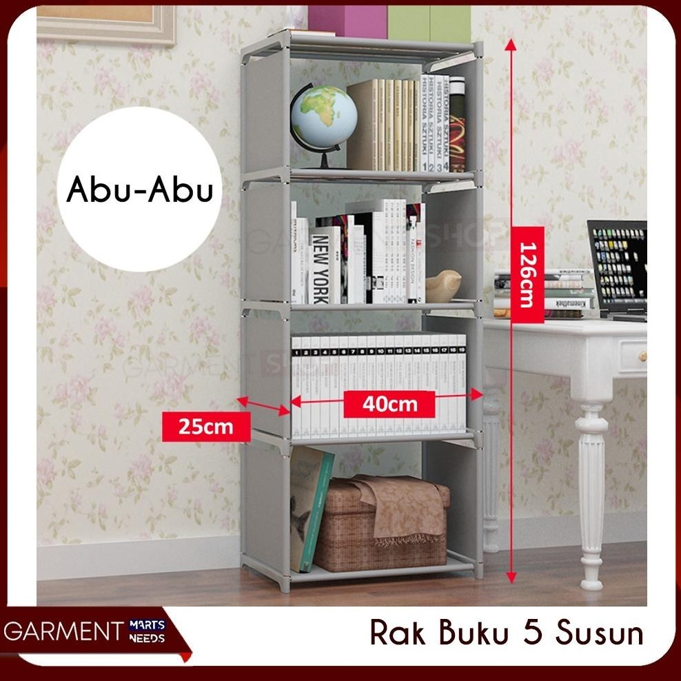 Jual Rak Buku Portable Lemari Serbaguna 5 Susun Promo | Shopee Indonesia