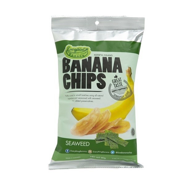 Jual EVERYTHING BANANA CHIPS SEAWEED 80 GR | Shopee Indonesia